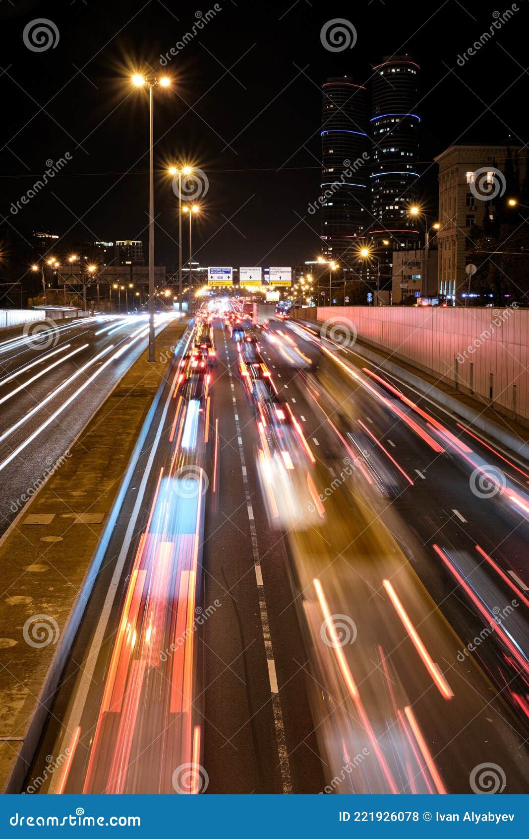 Continuous Light Of A Passing Train Royalty-Free Stock Photography ...