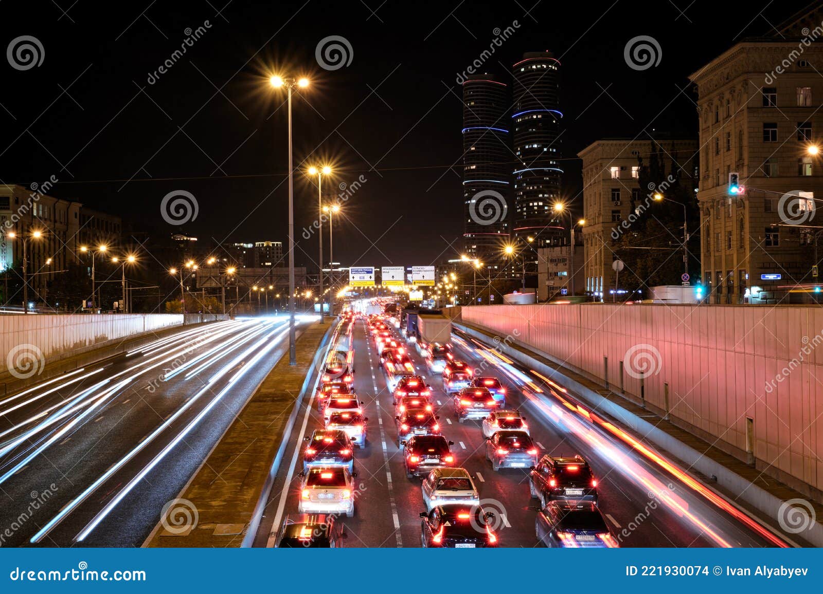 Continuous Light Of A Passing Train Royalty-Free Stock Photography ...