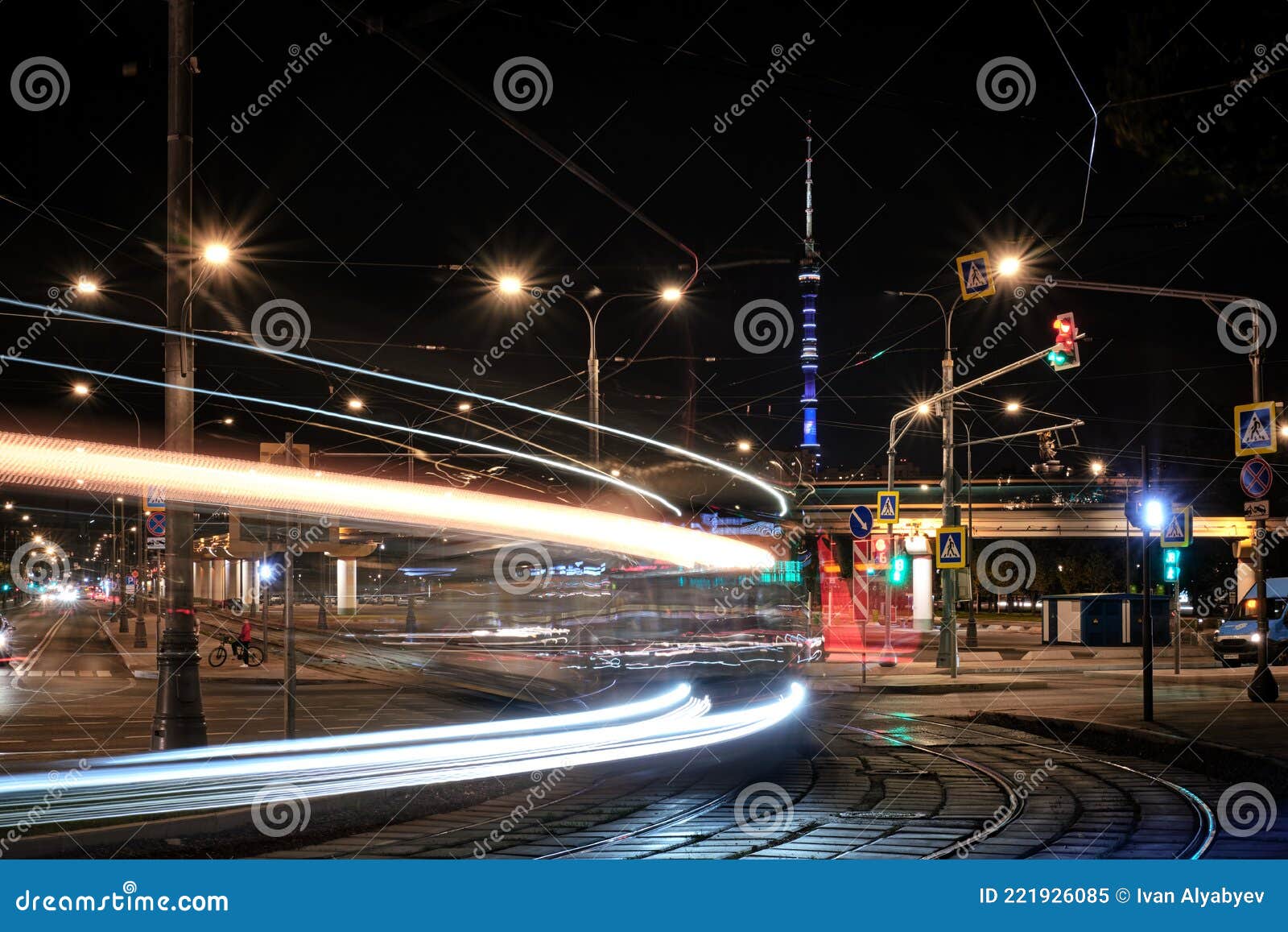 Continuous Light Source On Studio Set. Electric Spotlight Lamp Stock ...