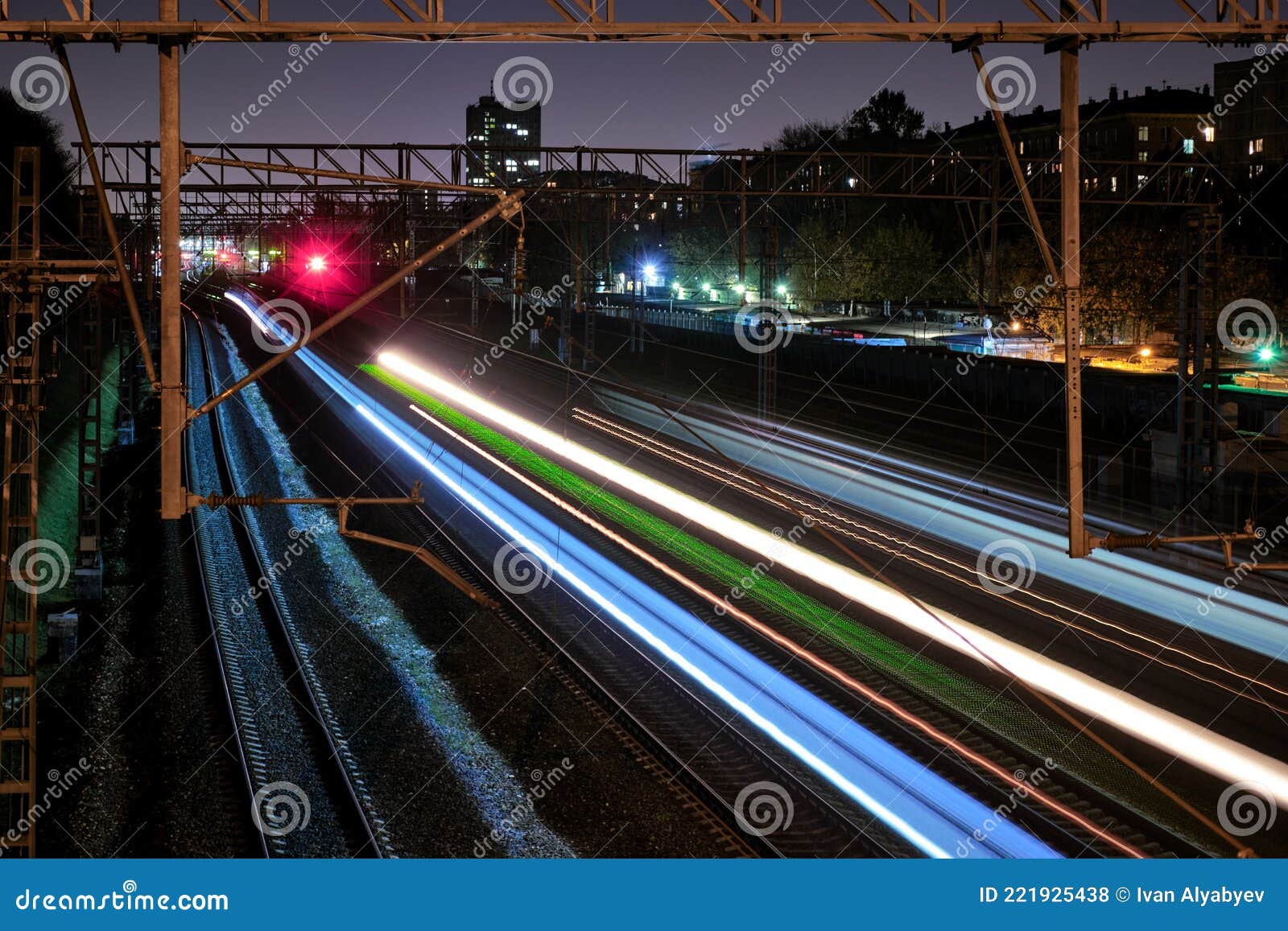 Continuous Light Source On Studio Set. Electric Spotlight Lamp Stock ...