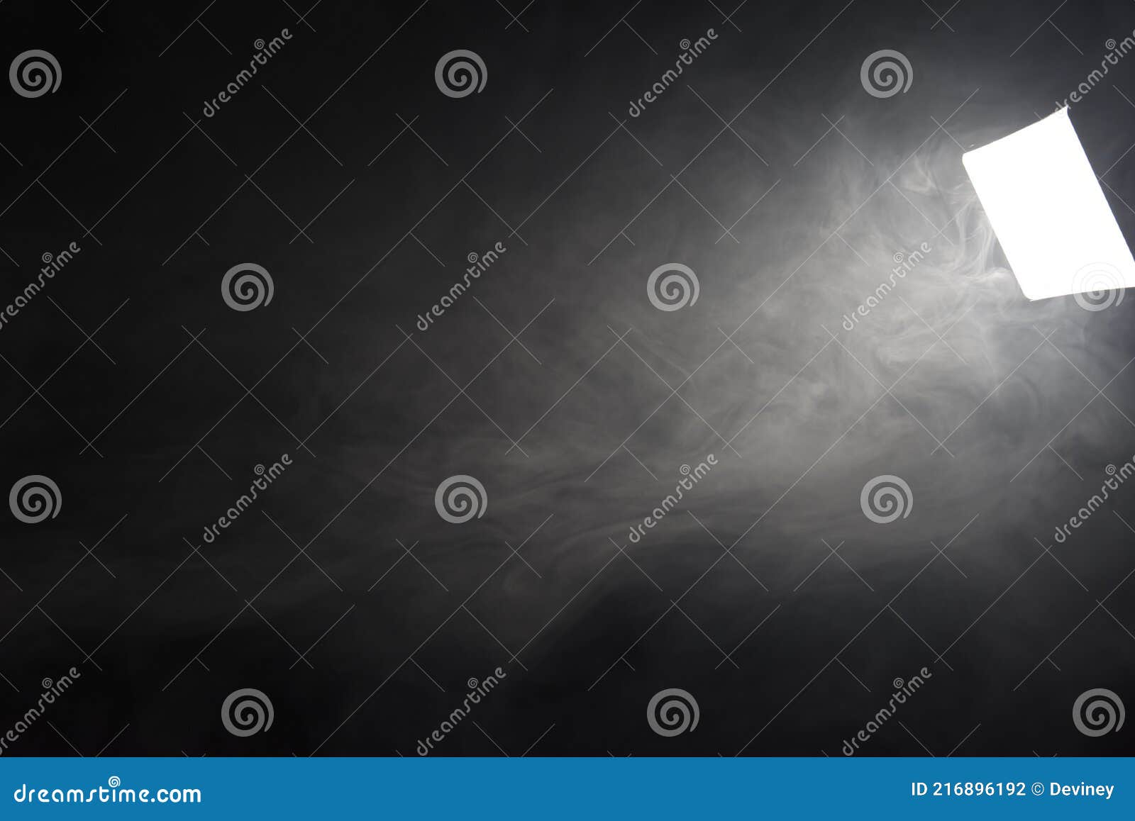 Light box with smoke stock photo. Image of club, foreground - 216896192