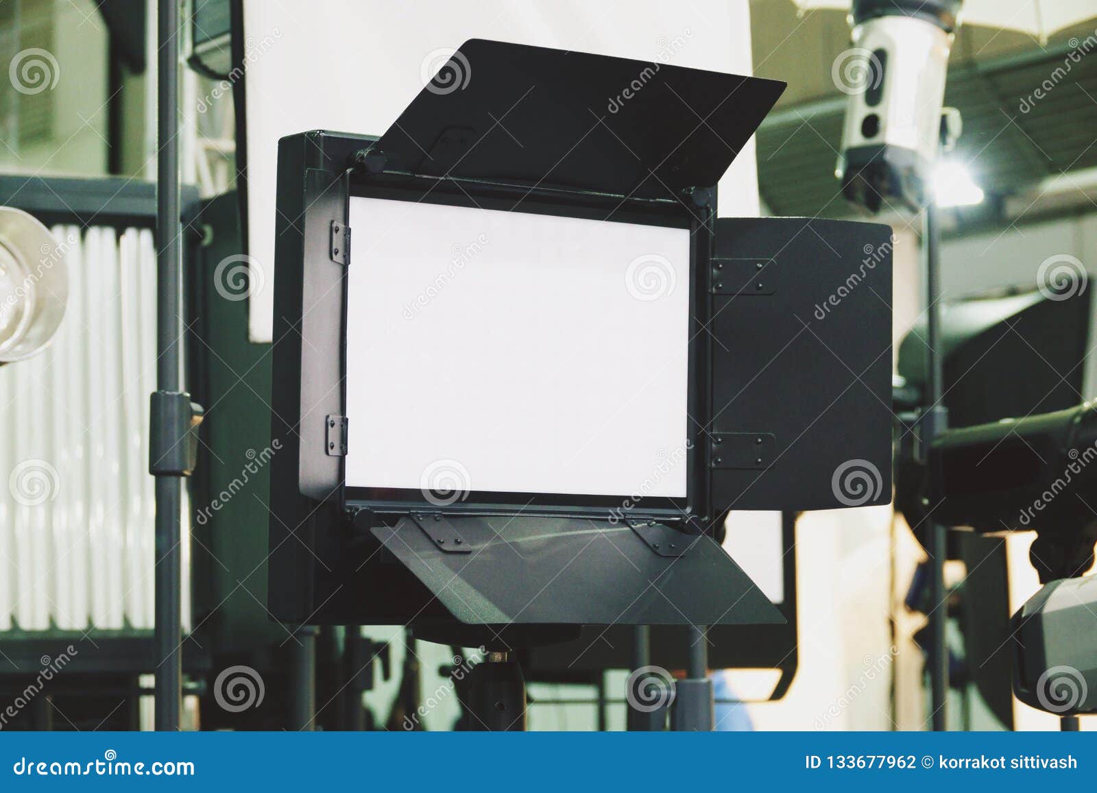 Continuous Lighting . Video Lighting. LED Video Lighting Stock Photo ...