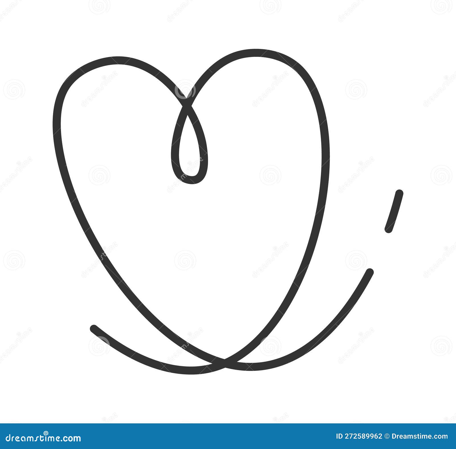 Continuous Line Art of Heart Stock Vector - Illustration of drawn, line ...