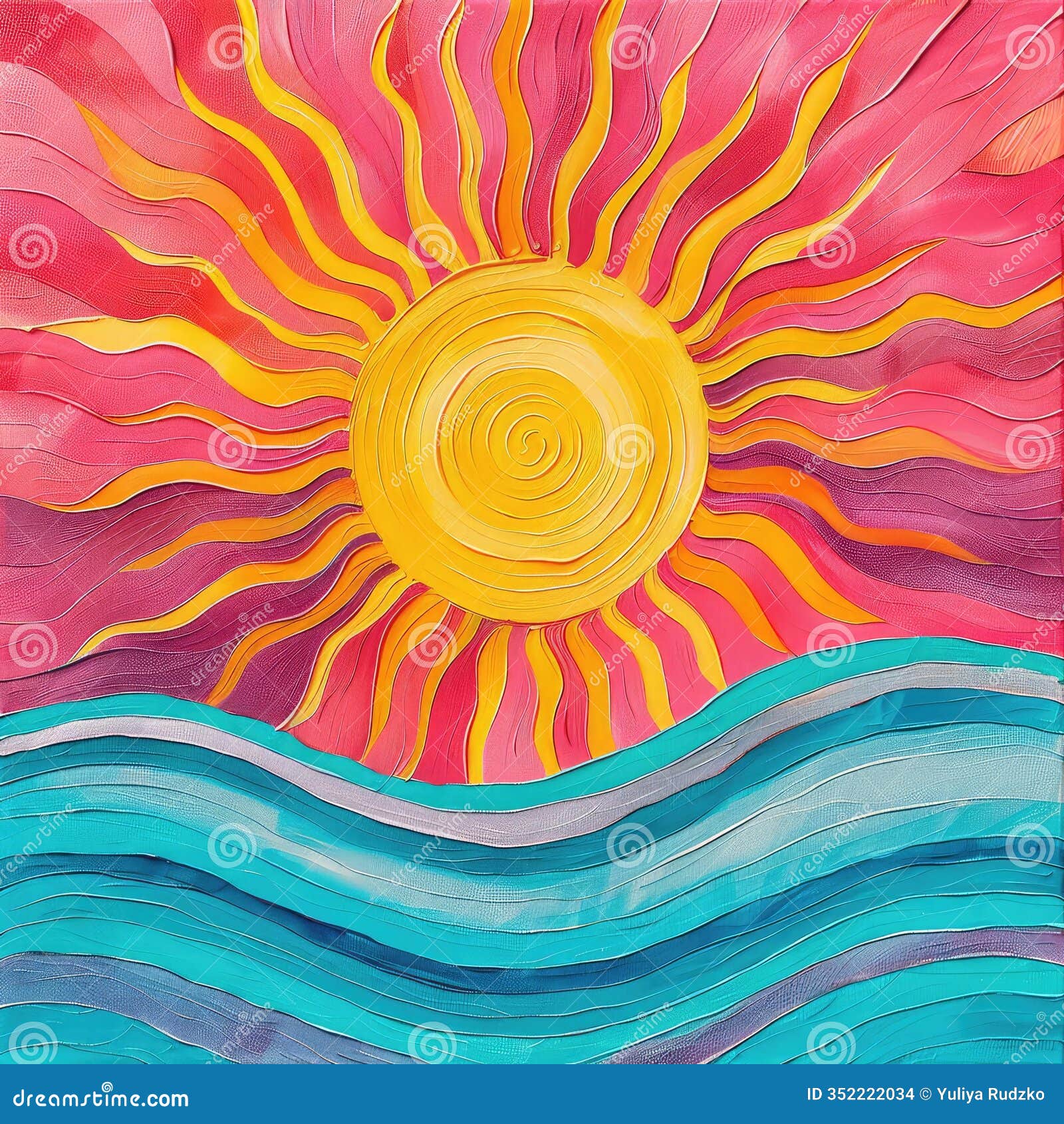 Continuous Line Art of Sun stock photo. Image of weather - 352222034