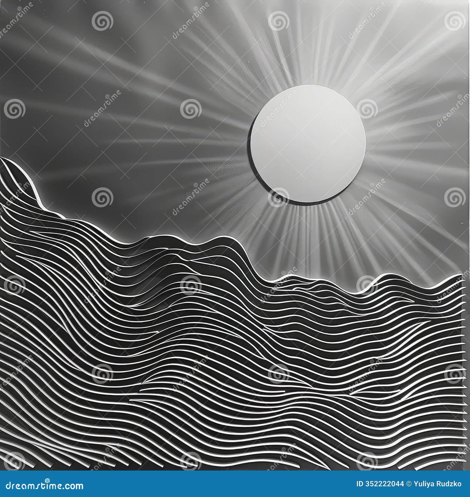 Continuous Line Art of Sun stock photo. Image of line - 352222044