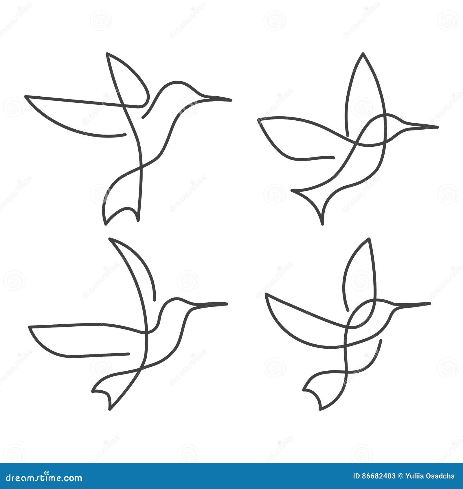 Continuous Line Bird White One Line Drawing Stock Vector - Illustration ... Continuous Line Bird White One Line Drawing Stock Vector - Illustration ...