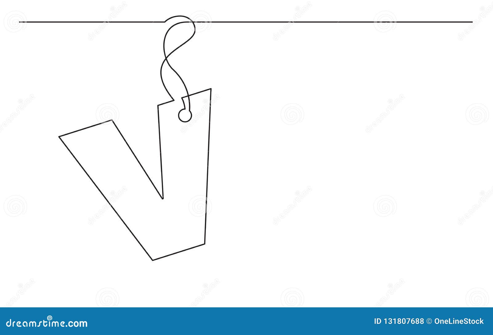 Continuous Line Drawing of Alphabet Letter Label Design Stock Vector ...