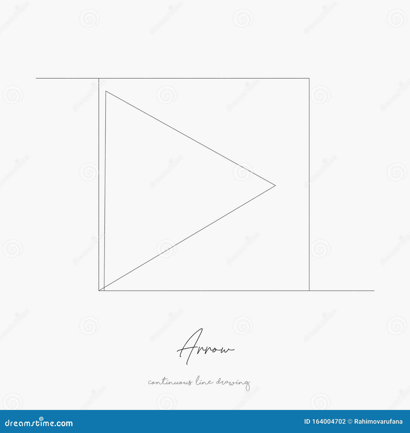 Continuous Line Drawing. Arrow. Simple Vector Illustration. Arrow ...