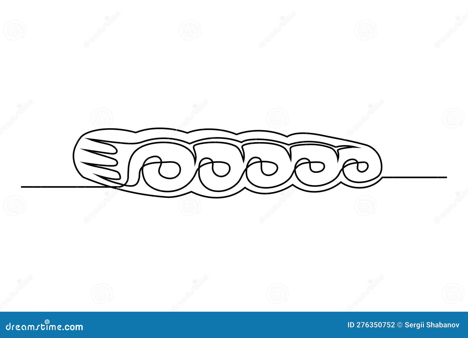 Continuous Line Drawing Bbq Ribs Stock Vector - Illustration of meat ...