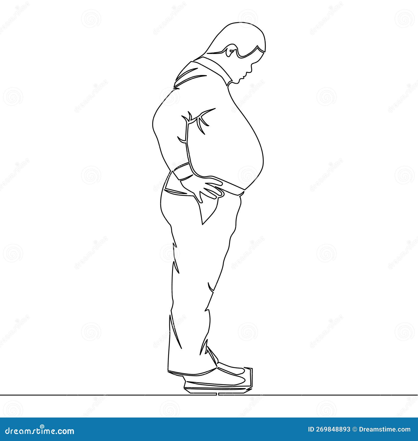 Continuous Line Drawing Big Fat Guy on Scales Thick Man Icon Vector ... Continuous Line Drawing Big Fat Guy on Scales Thick Man Icon Vector ...