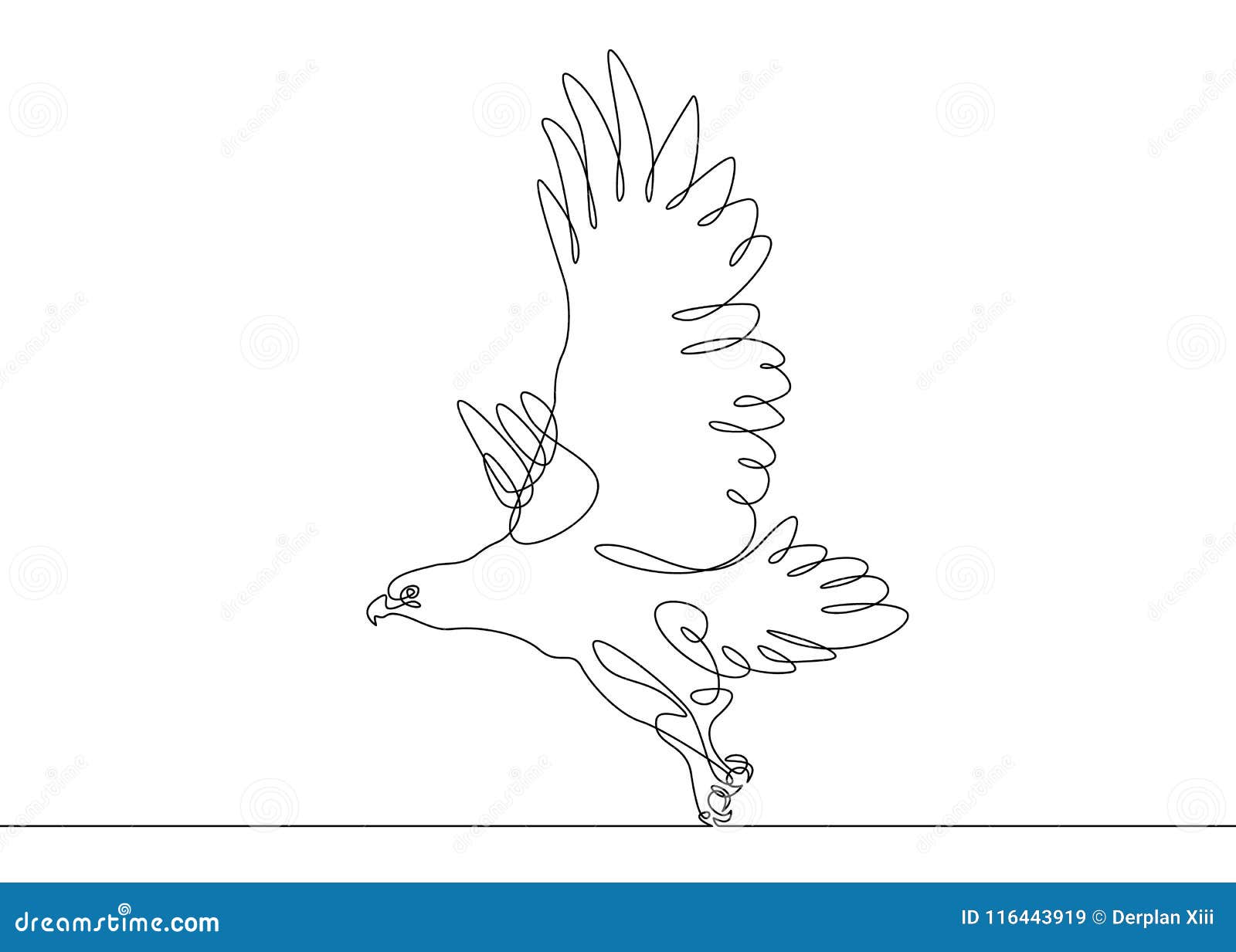 Continuous Line Drawing Bird Flying Stock Vector - Illustration of ... Continuous Line Drawing Bird Flying Stock Vector - Illustration of ...