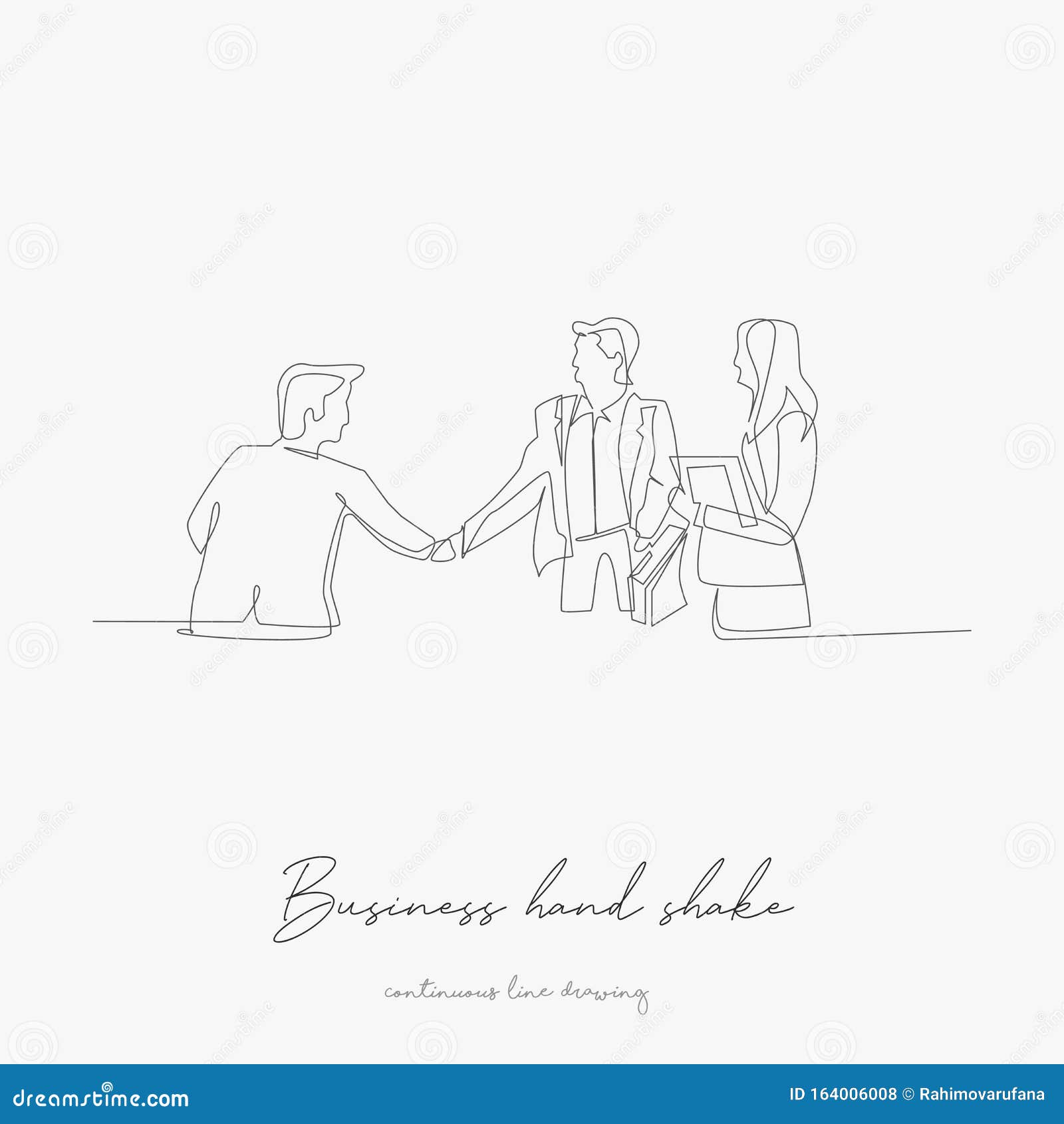 Drawing Shake Hands Partnership Vector Sketch | CartoonDealer.com #55105768