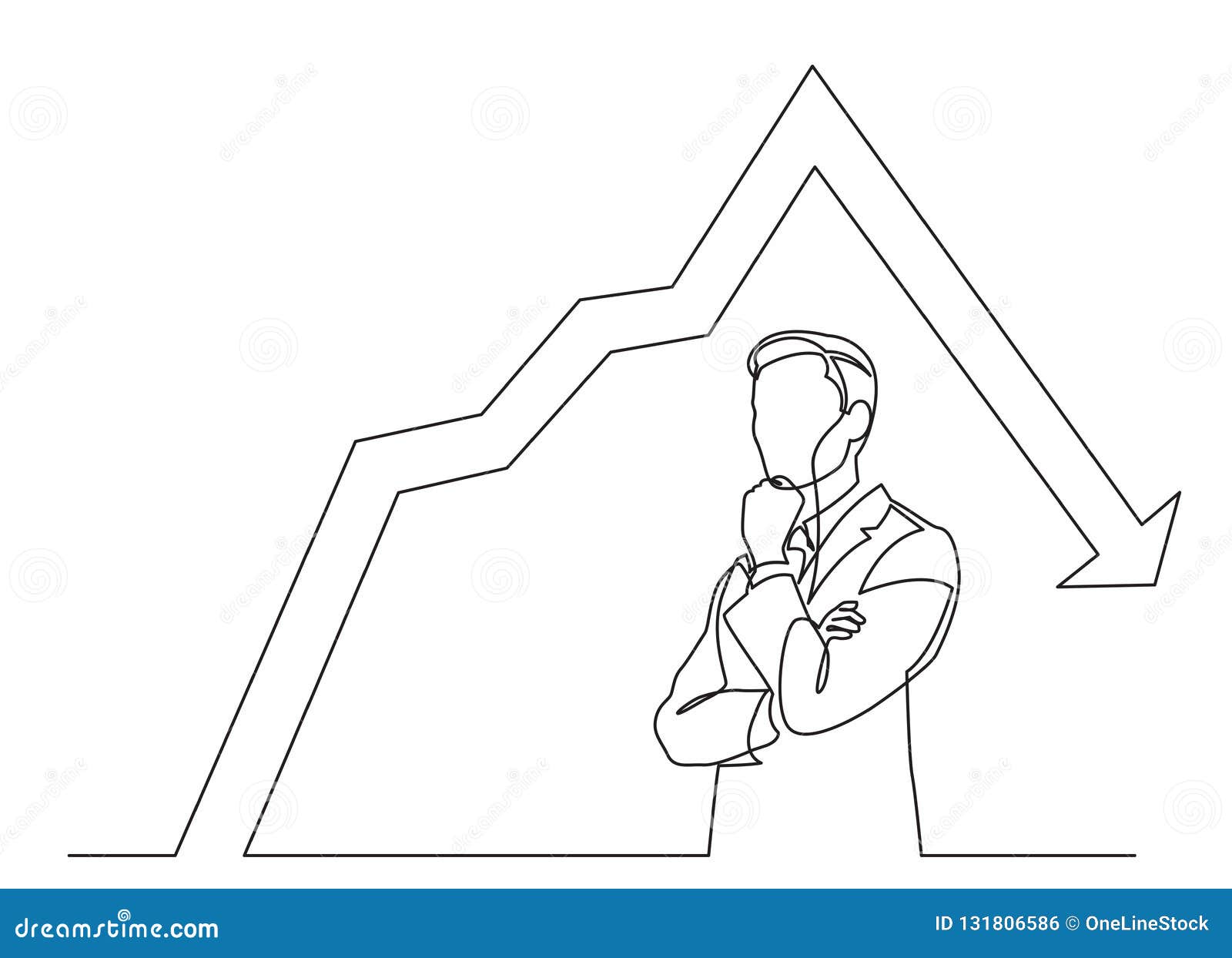 Decreasing Bar Graph With Green Arrow . Isometric Bar Graph With Two ...