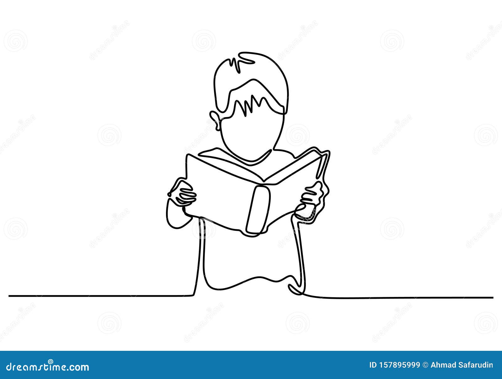 Reading Books Drawing