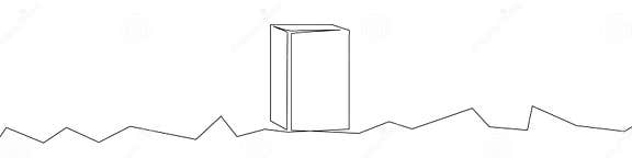 Continuous Line Drawing of Cube Icon. Cube Continuous Line Icon Stock ...