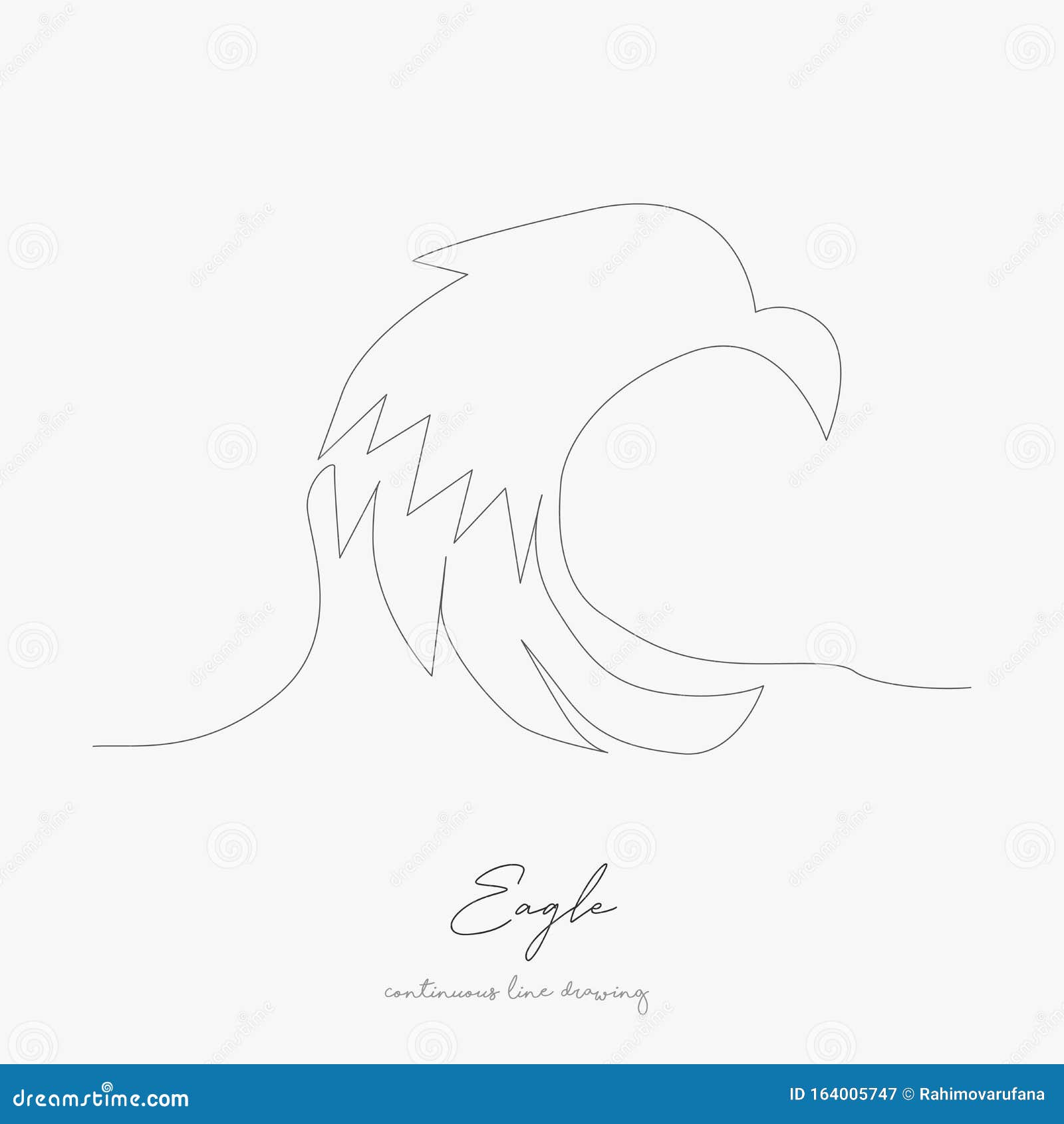 Continuous Line Drawing. Eagle. Simple Vector Illustration. Eagle ...