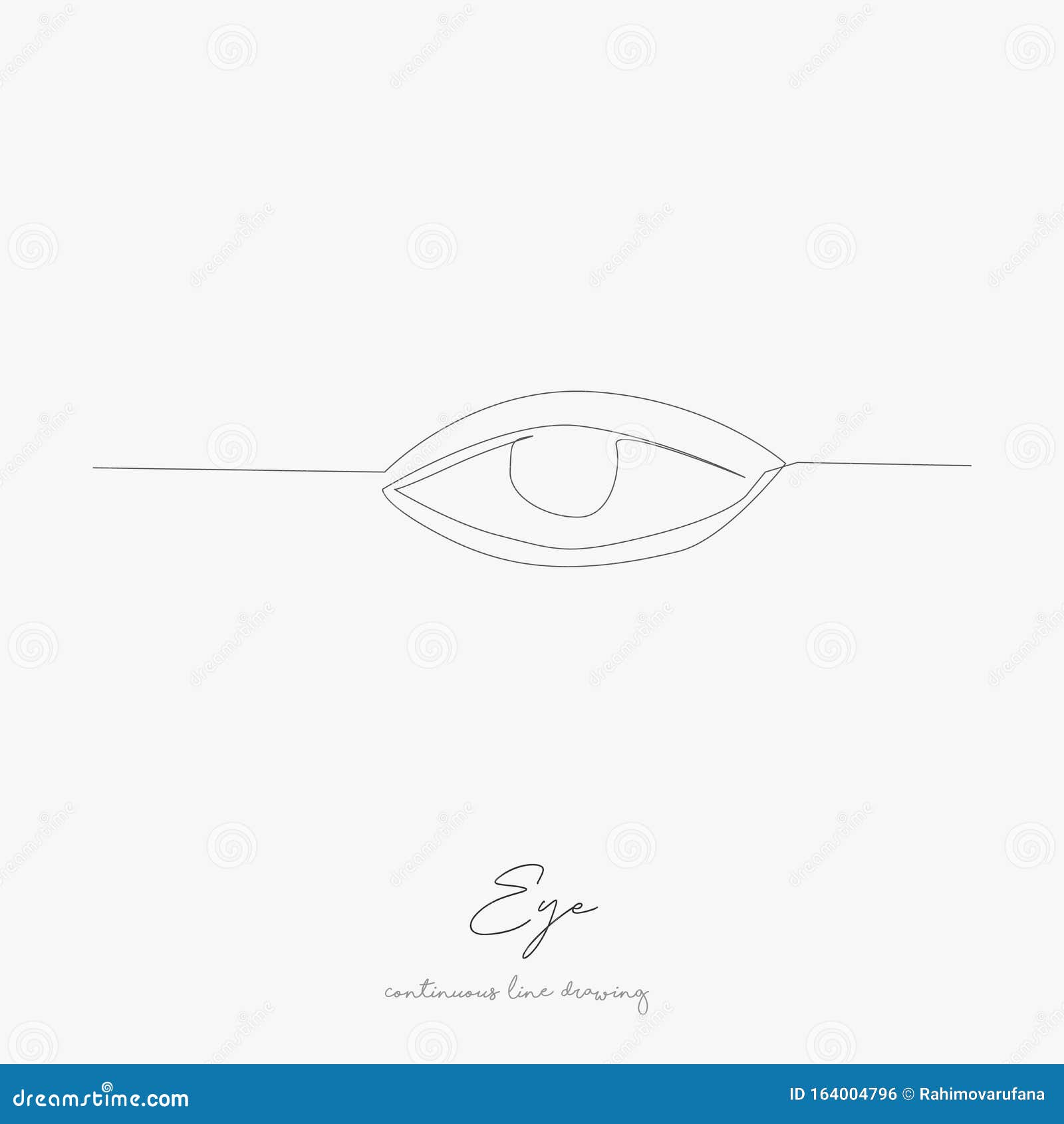 Continuous Line Drawing. Eye. Simple Vector Illustration. Eye Concept ...