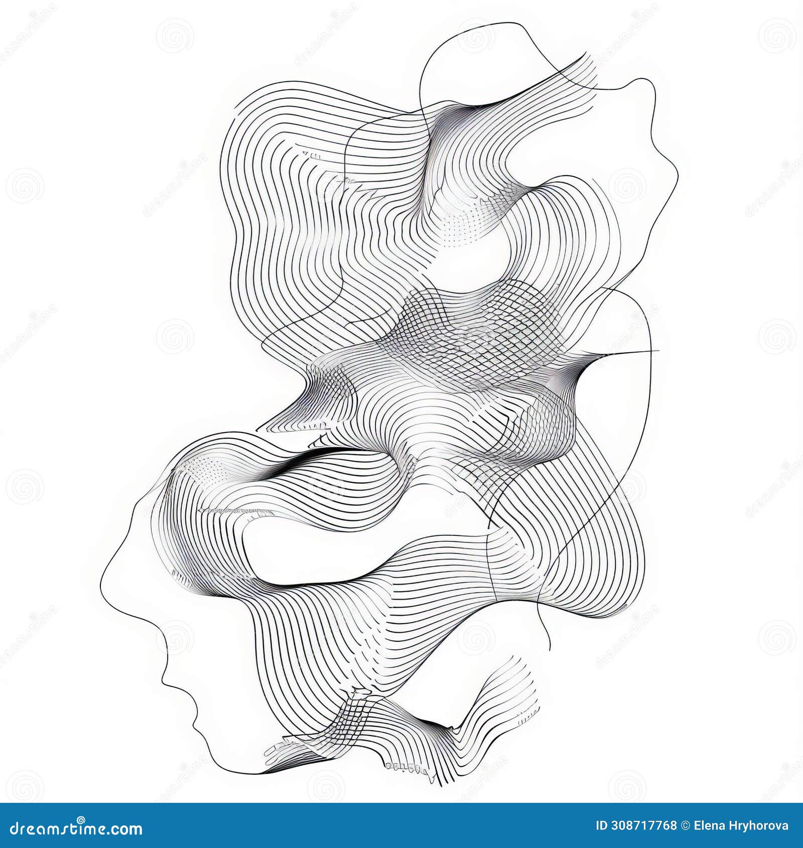 Continuous Line Drawing of a Female Face, Artistic and Simple ...