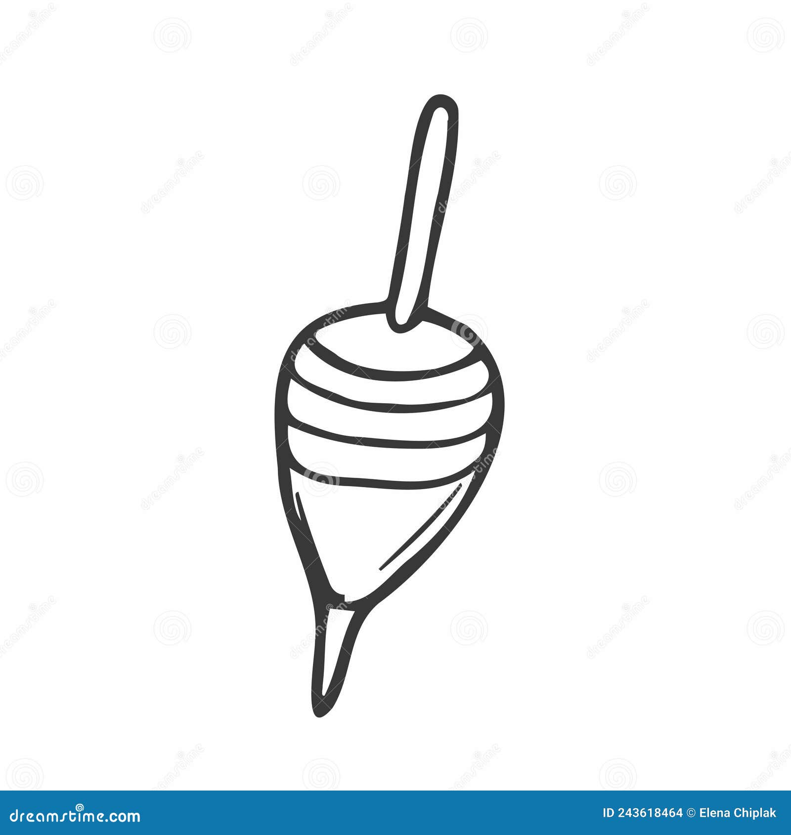 Continuous Line Drawing of Fishing Float. TeFishing Floatmplate for ...