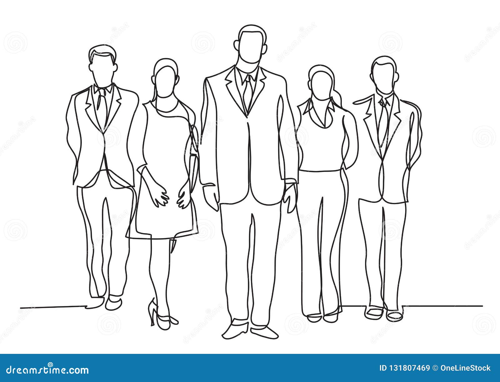 Professionals Line Icon, Outline Symbol, Vector Illustration, Concept ...