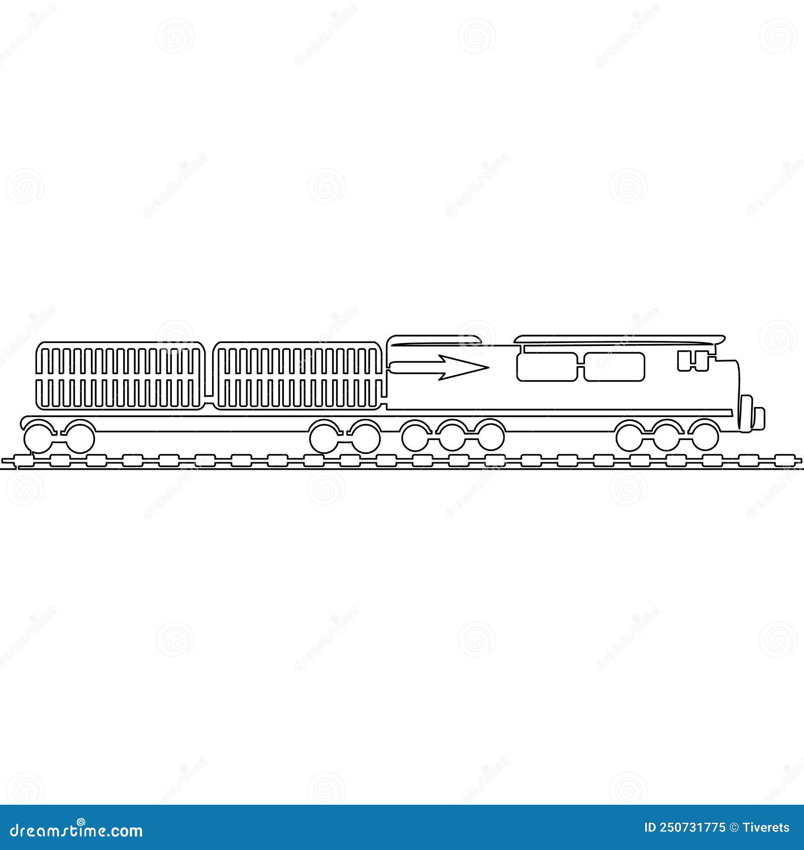 Train Continuous Rail Subway Line Icon. Rail Subway Metro Transport ...
