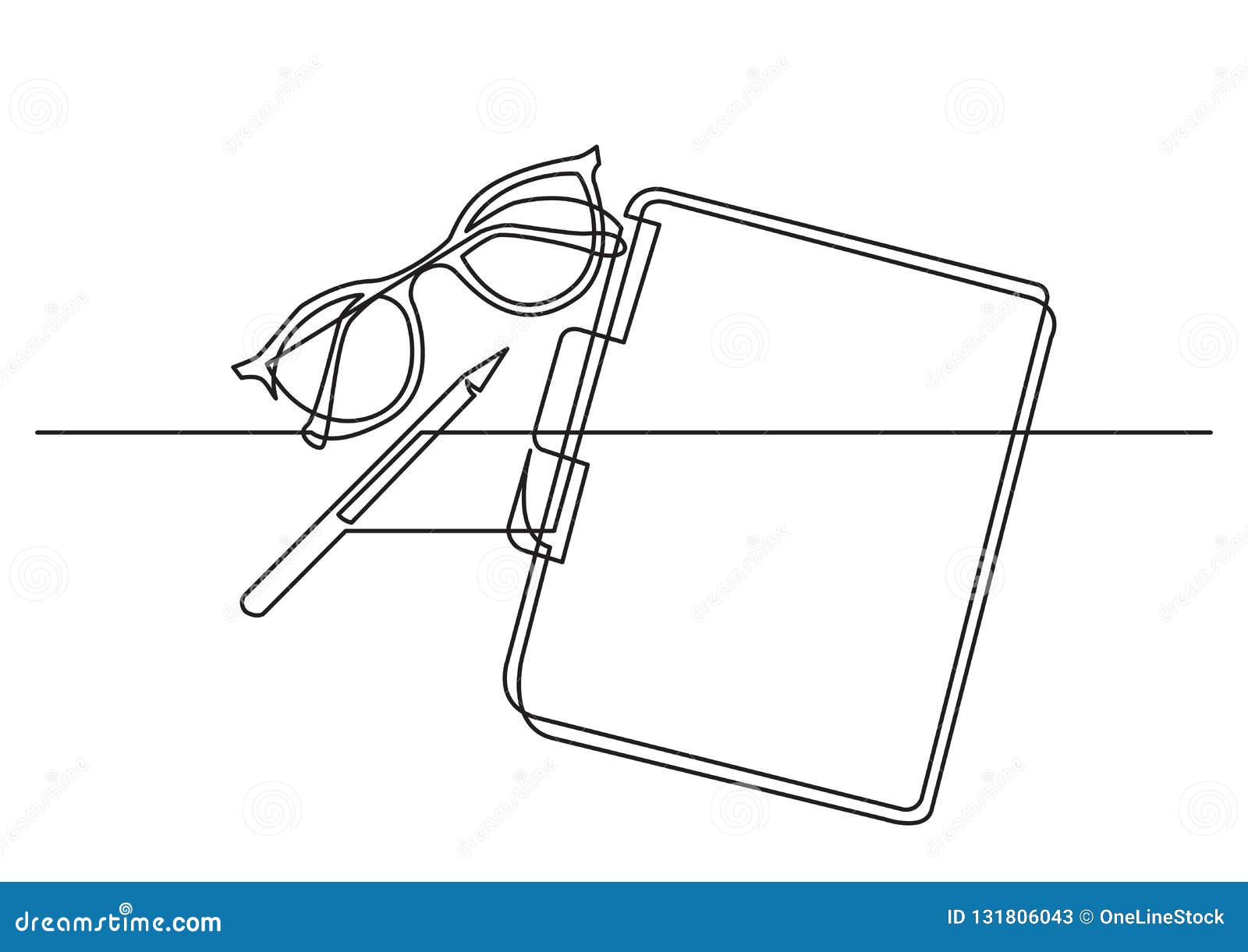 Notepad Line Drawing Stock Illustrations – 6,587 Notepad Line Drawing ...