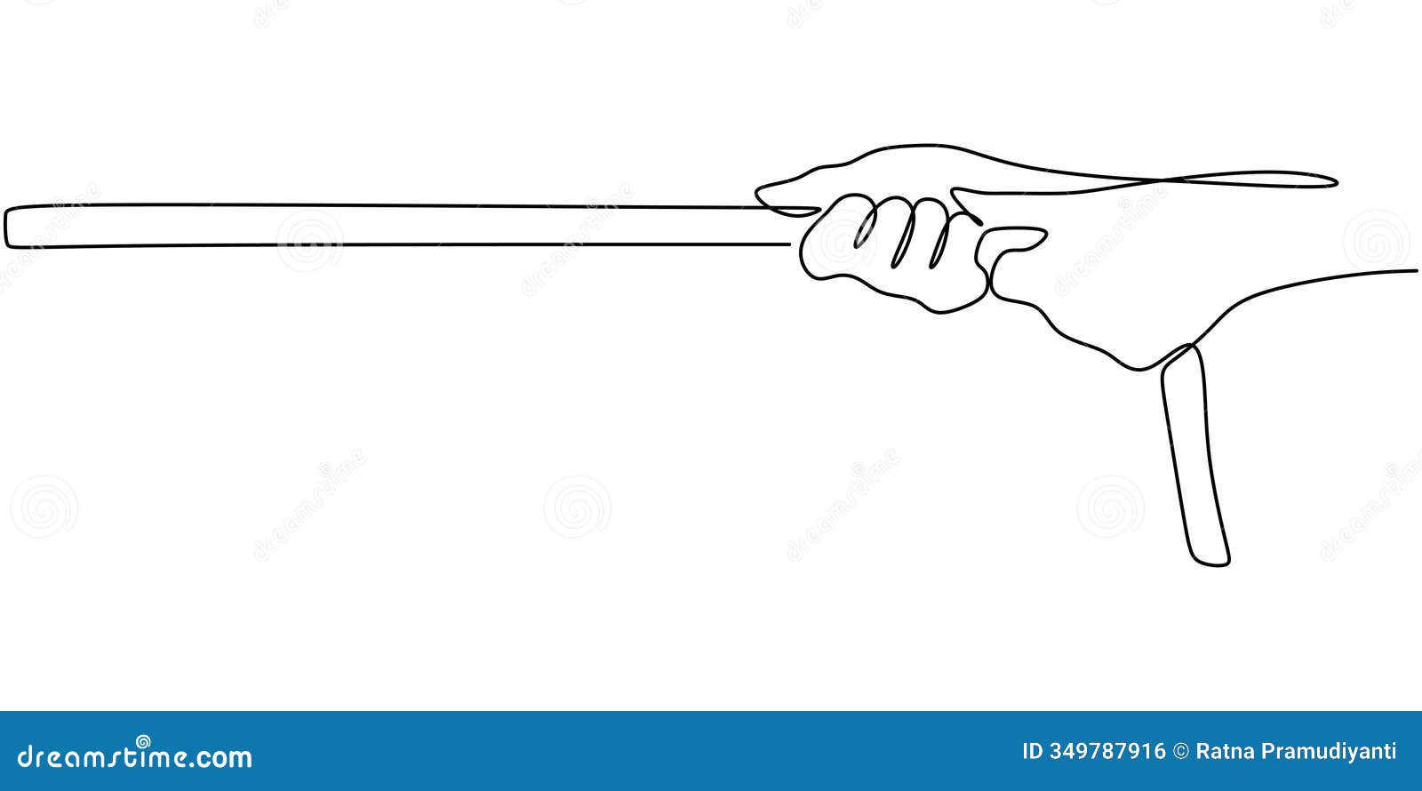 Continuous Line Drawing of a Hand Holding Rope, Representing Guidance ...
