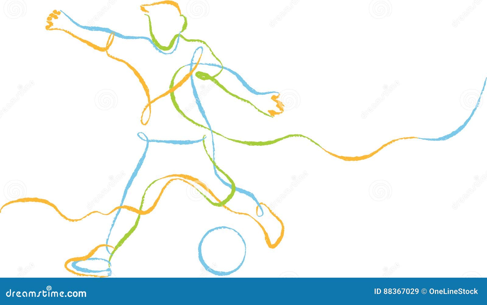 Continuous Line Drawing of Happy Guy Stock Vector - Illustration of ...