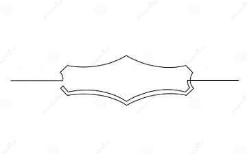 Continuous Line Drawing of Header Design Stock Vector - Illustration of ...