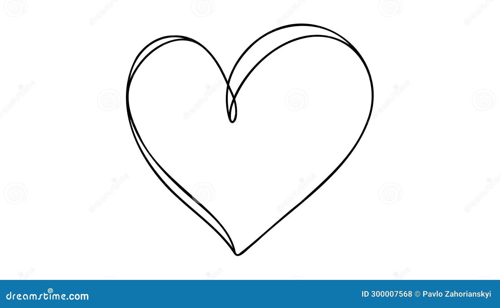 Continuous Line Drawing of Heart. Heart One Line Icon. One Line Drawing ...