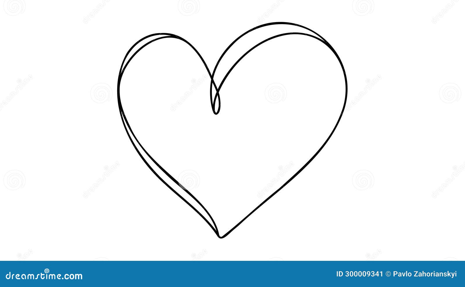 Continuous Line Drawing of Heart. Heart One Line Icon. One Line Drawing ...