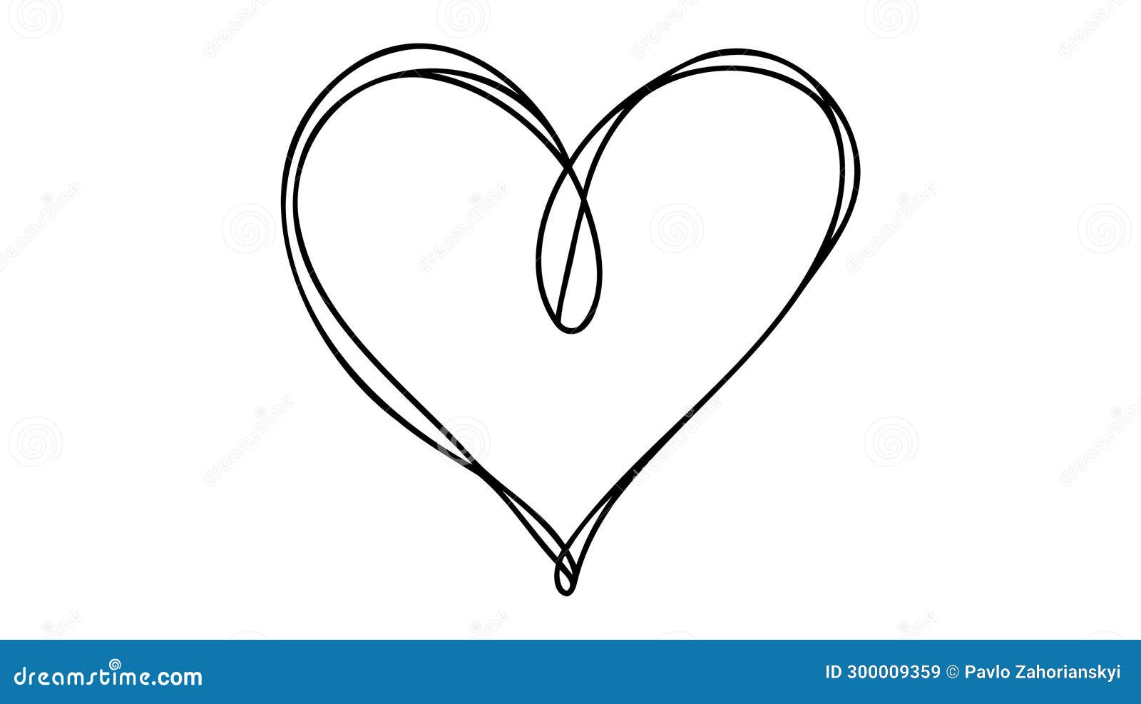 Continuous Line Drawing of Heart. Heart One Line Icon. One Line Drawing ...