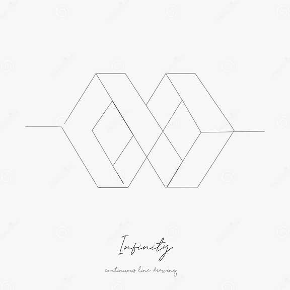 Continuous Line Drawing. Infinity. Simple Vector Illustration. Infinity ...