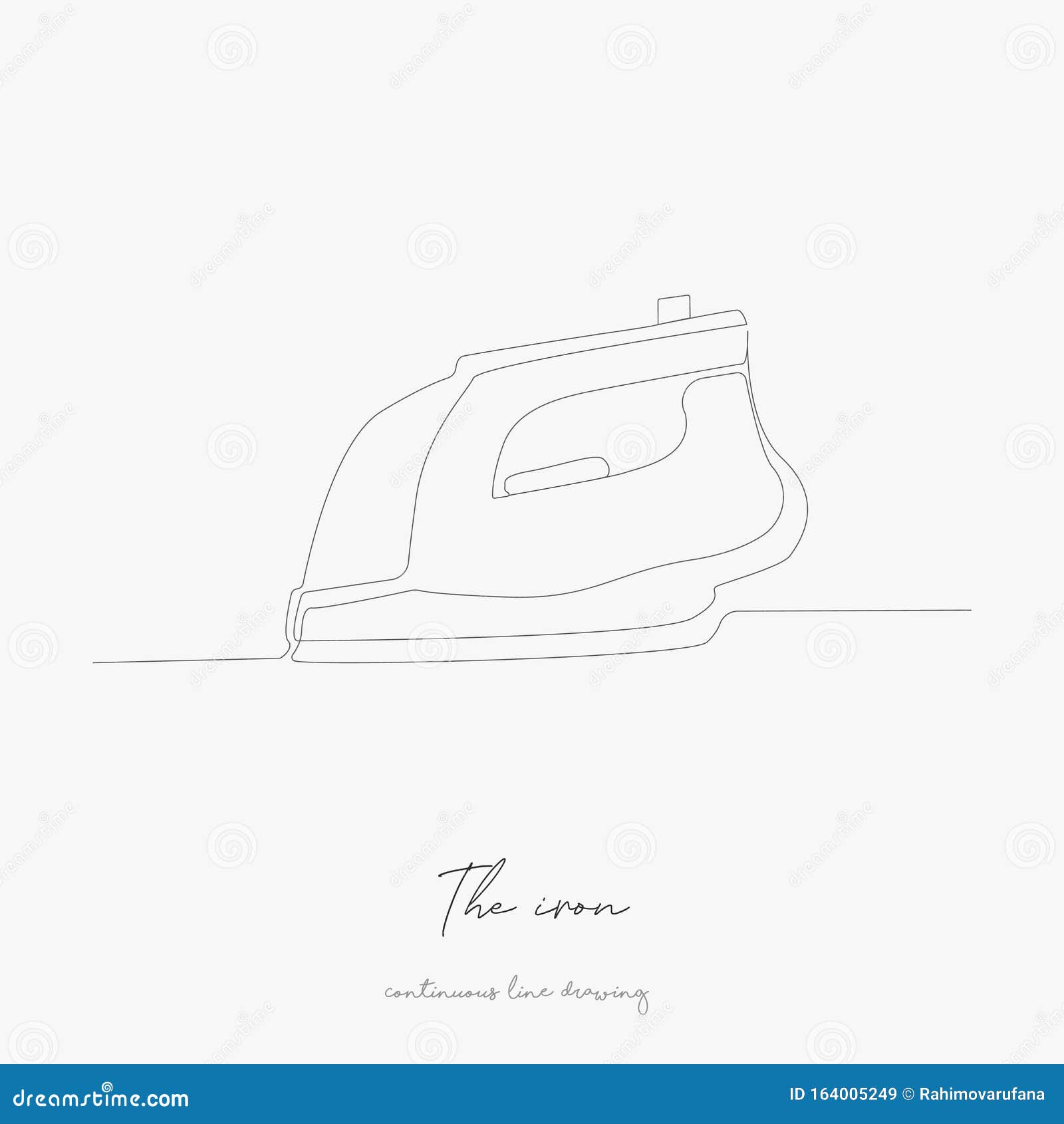 Continuous Line Drawing. the Iron. Simple Vector Illustration. the Iron ...