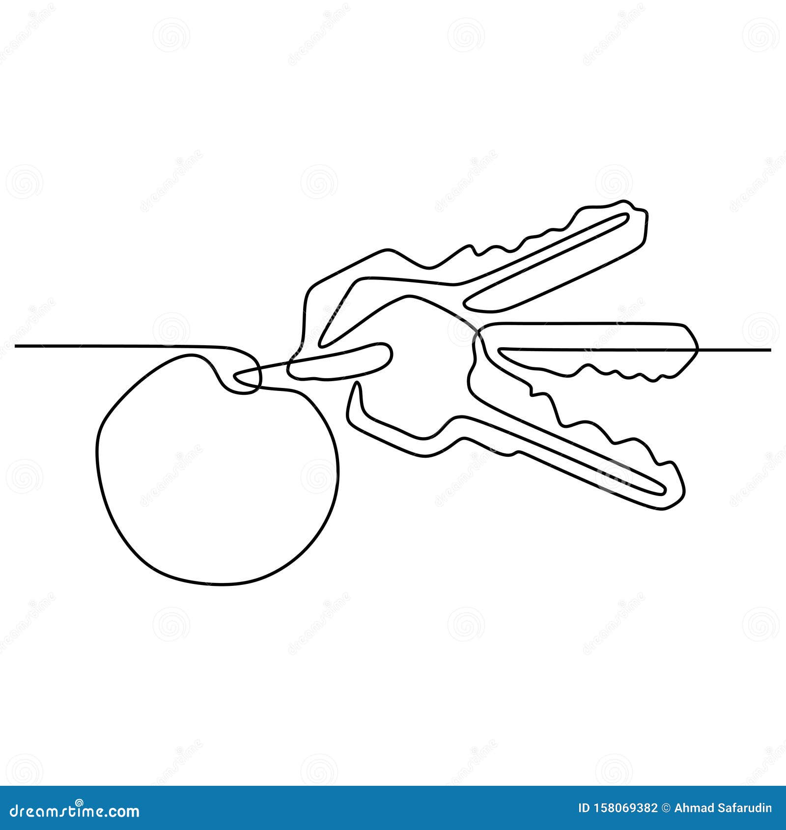 Old Keys Sign. Abstract Vector Sign, Symbol Or Logo Template. Hand ...