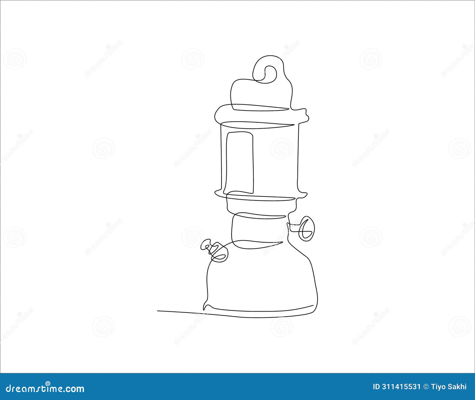 Continuous Line Drawing of Lantern. One Line of Lantern. Lantern Light ...