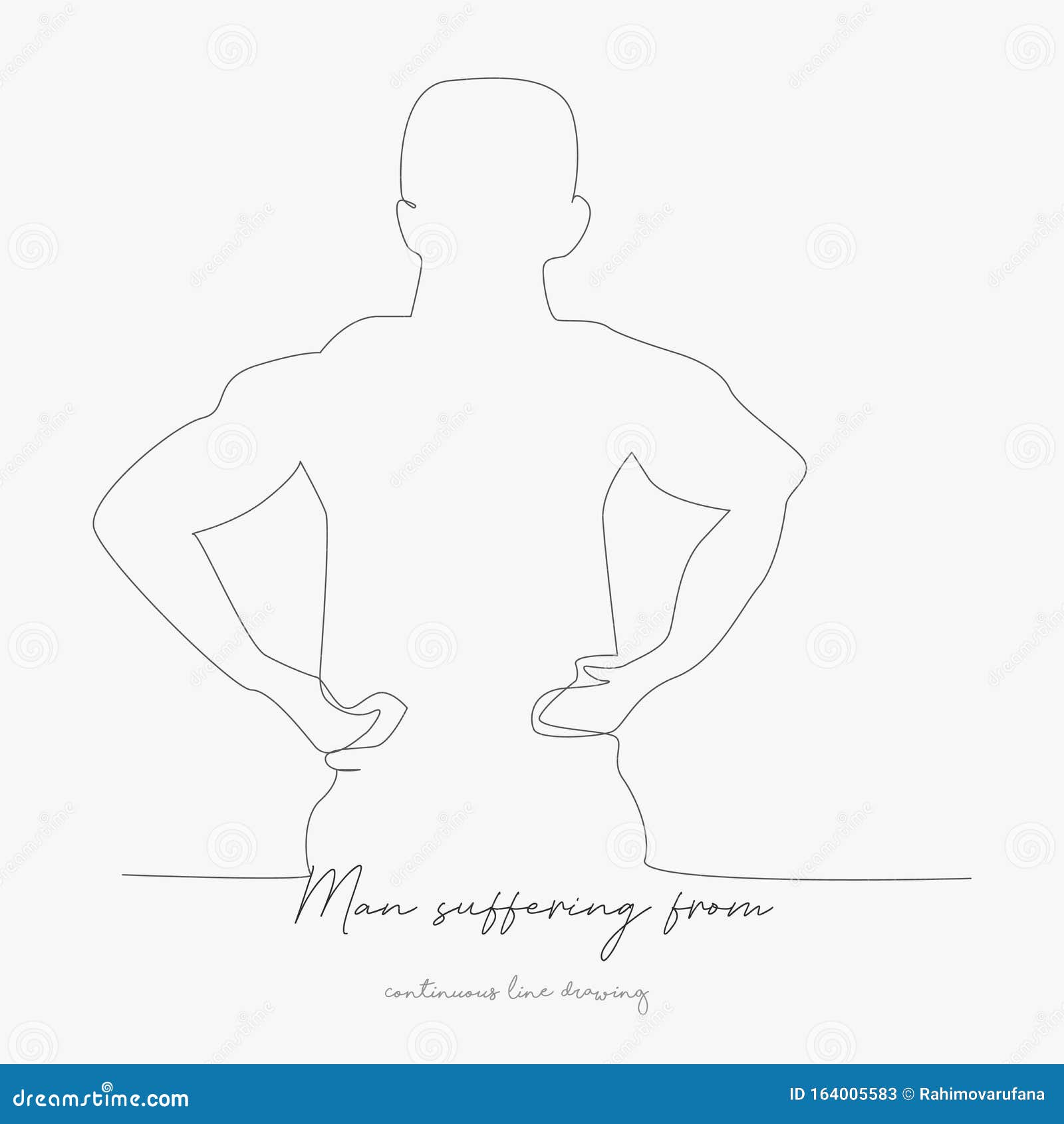 Simple Back Hand Drawing