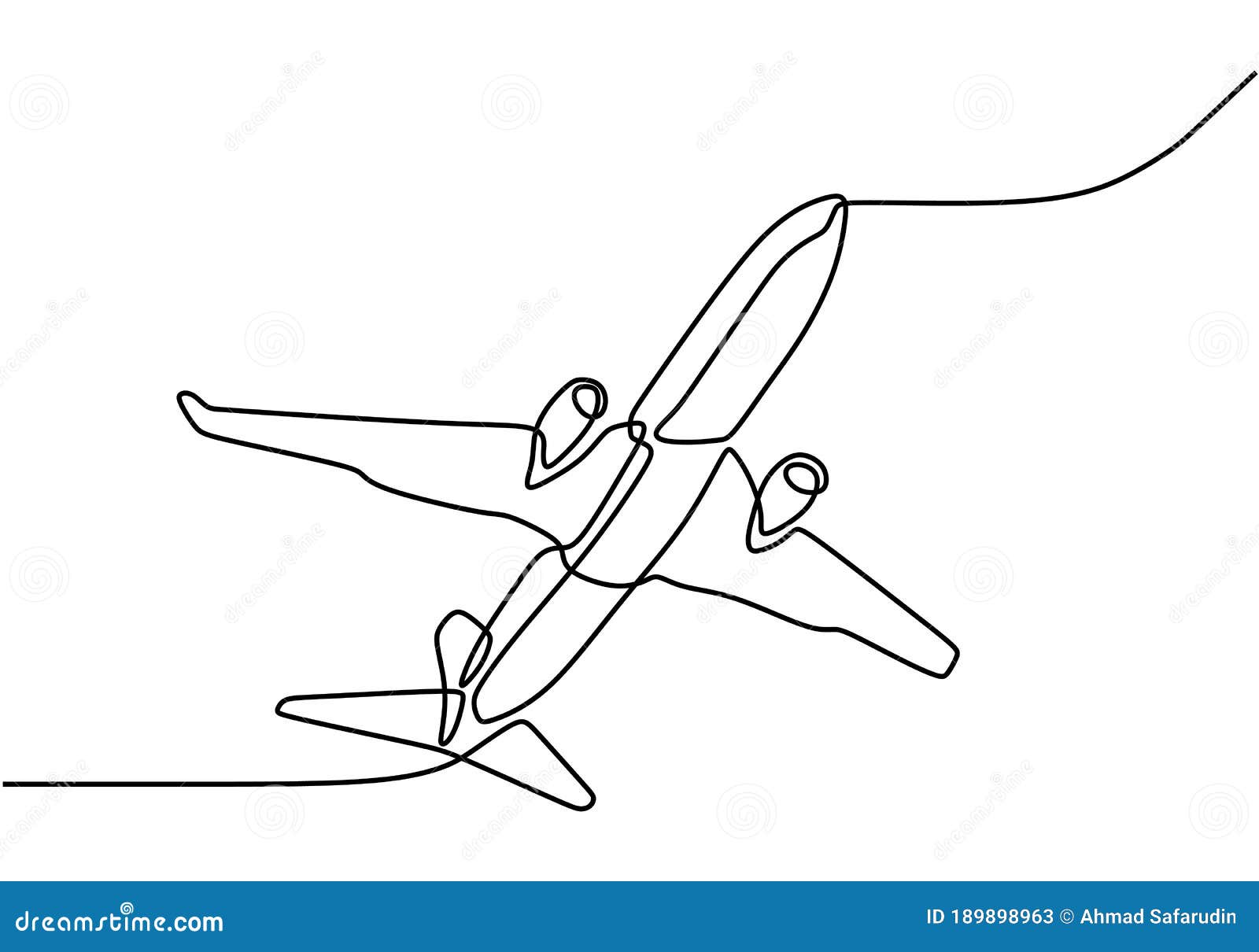 Aeroplane Line Drawing Stock Illustrations – 1,780 Aeroplane Line ...