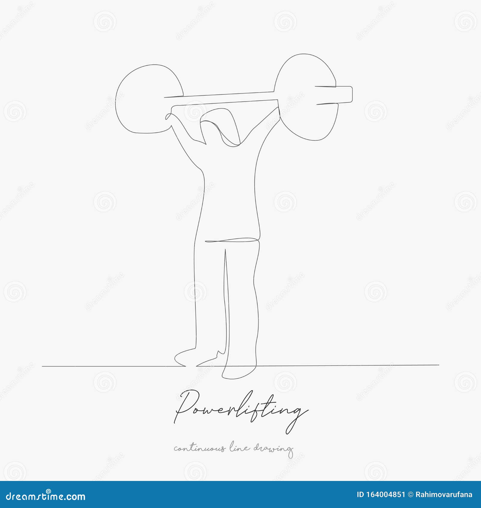 Sketch Of Powerlifting Or Weightlifting Equipment Vector ...