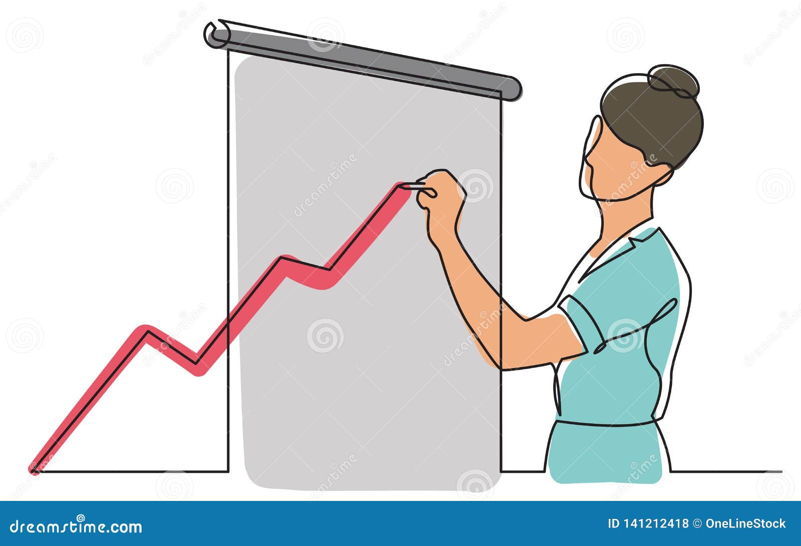 Increasing Diagram Of Inflation Rate Screen Laptop. Inflation And ...