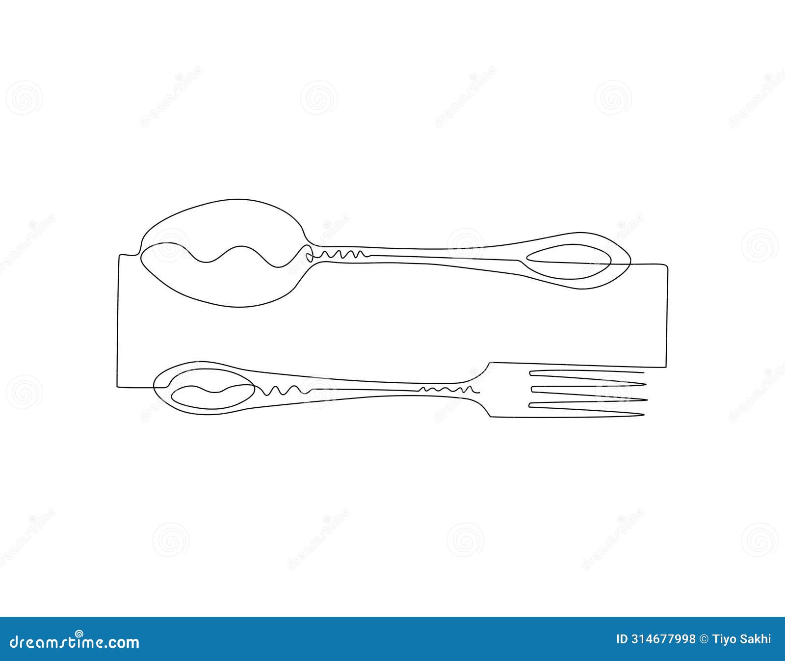 Drawing Of Silverware Royalty-Free Stock Photo | CartoonDealer.com #1806009