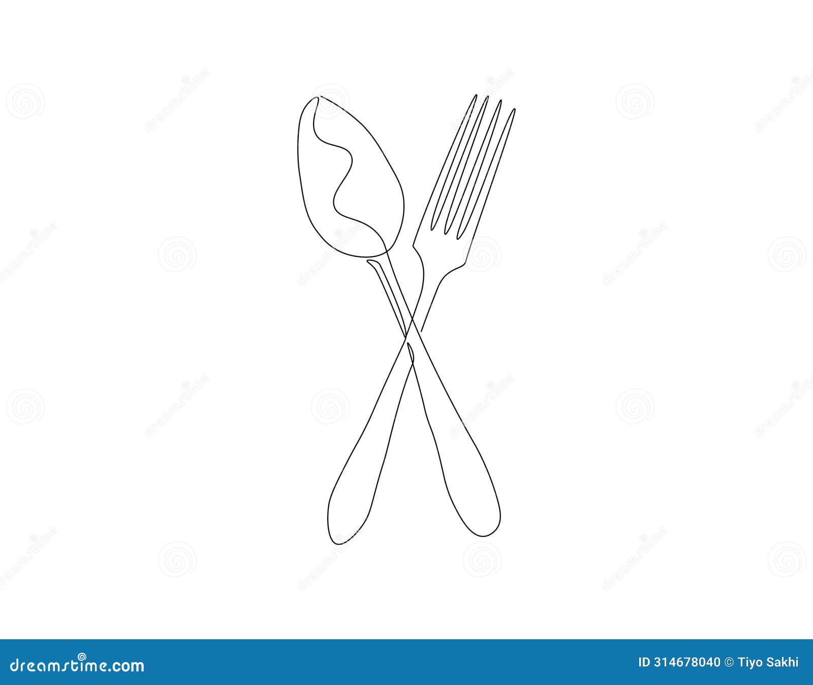 Drawing Of Silverware Royalty-Free Stock Photo | CartoonDealer.com #1806009