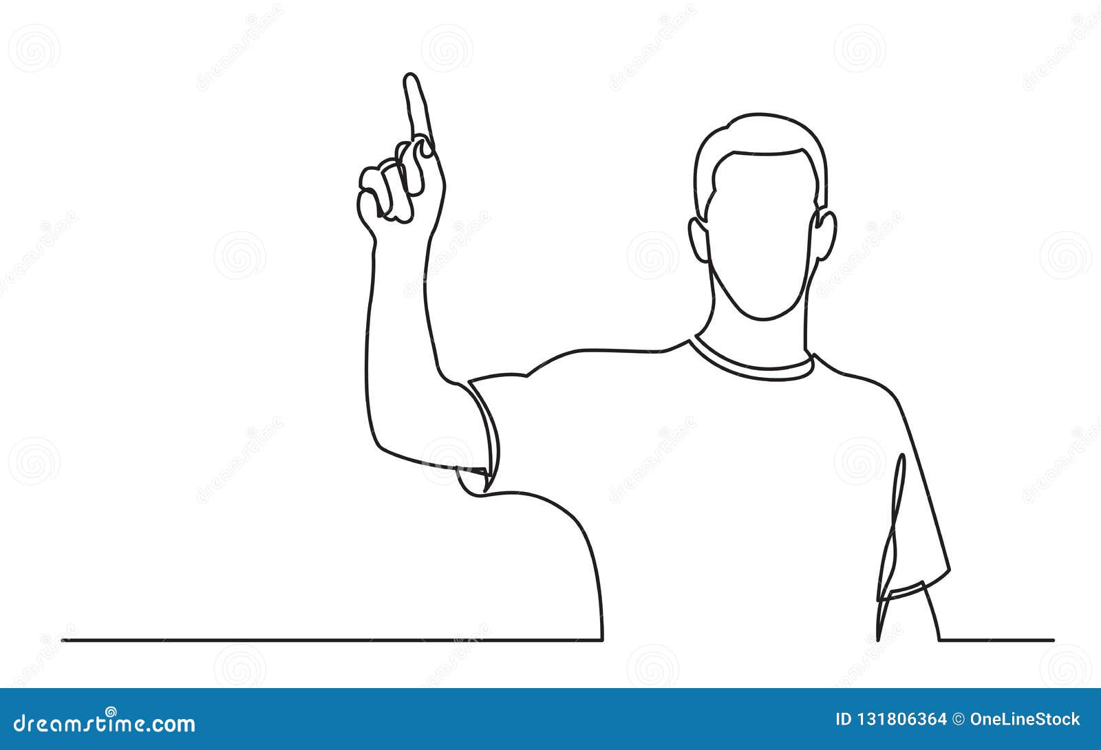 Continuous Line Drawing of Standing Man Pointing Finger Stock Vector ... Continuous Line Drawing of Standing Man Pointing Finger Stock Vector ...