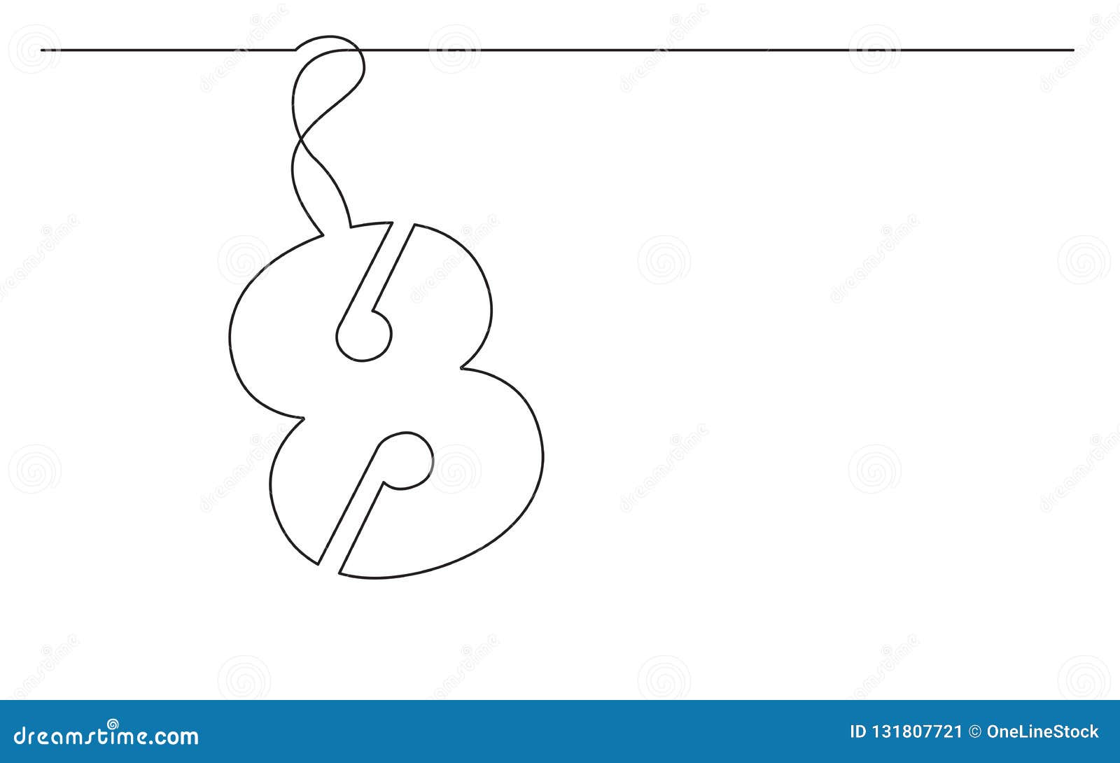 Continuous Line Drawing of Tag Label Number Design Stock Vector ...