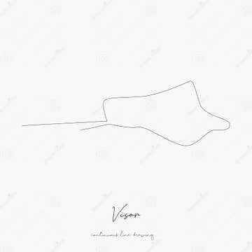 Continuous Line Drawing. Visor. Simple Vector Illustration. Visor ...