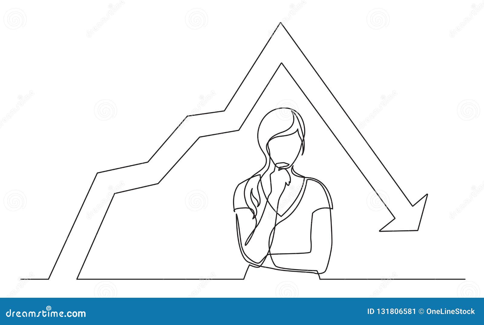 Decreasing Bar Graph With Green Arrow . Isometric Bar Graph With Two ...
