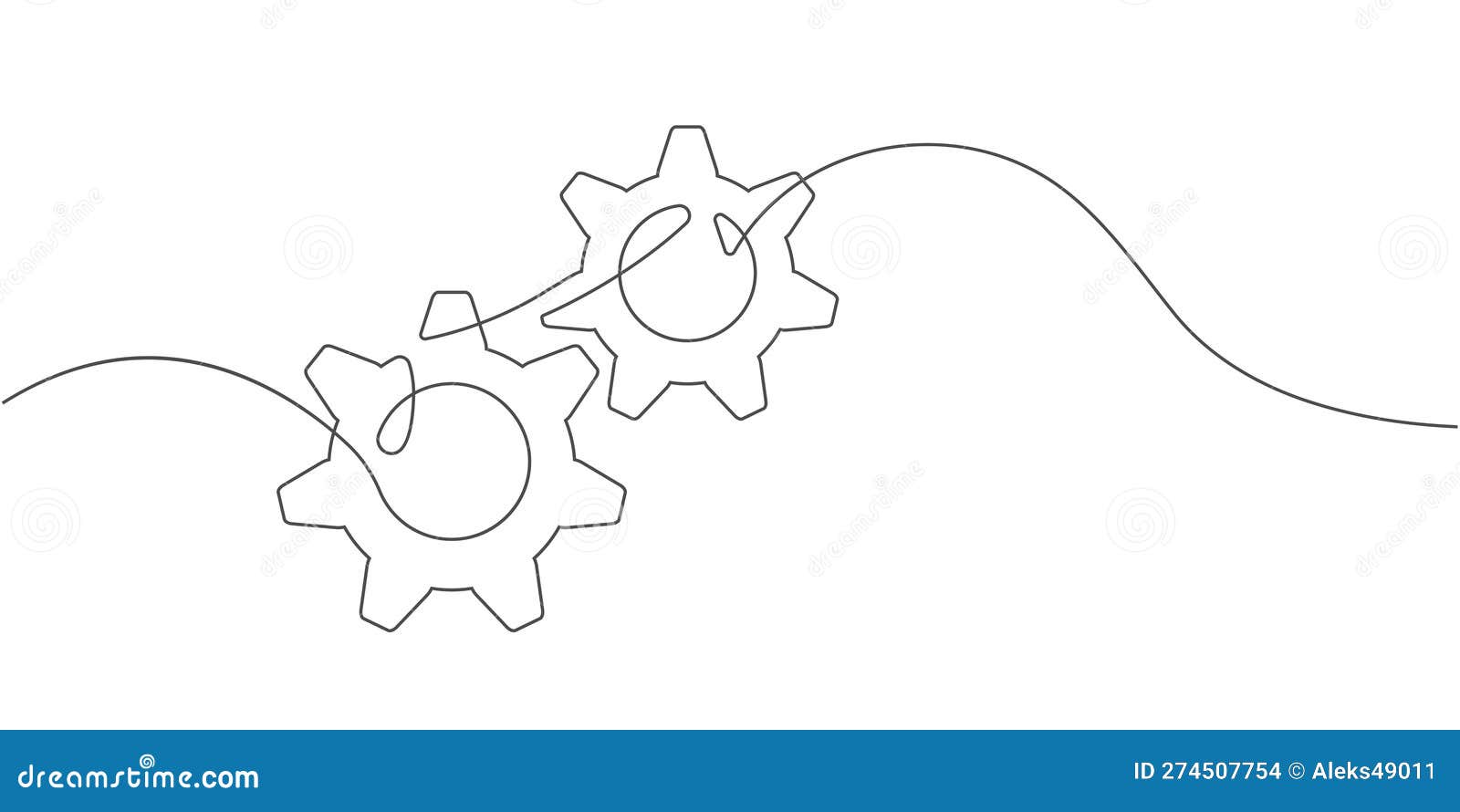 Continuous Line Gears .Engineering Drawing.Technical Drawing of Gears ...