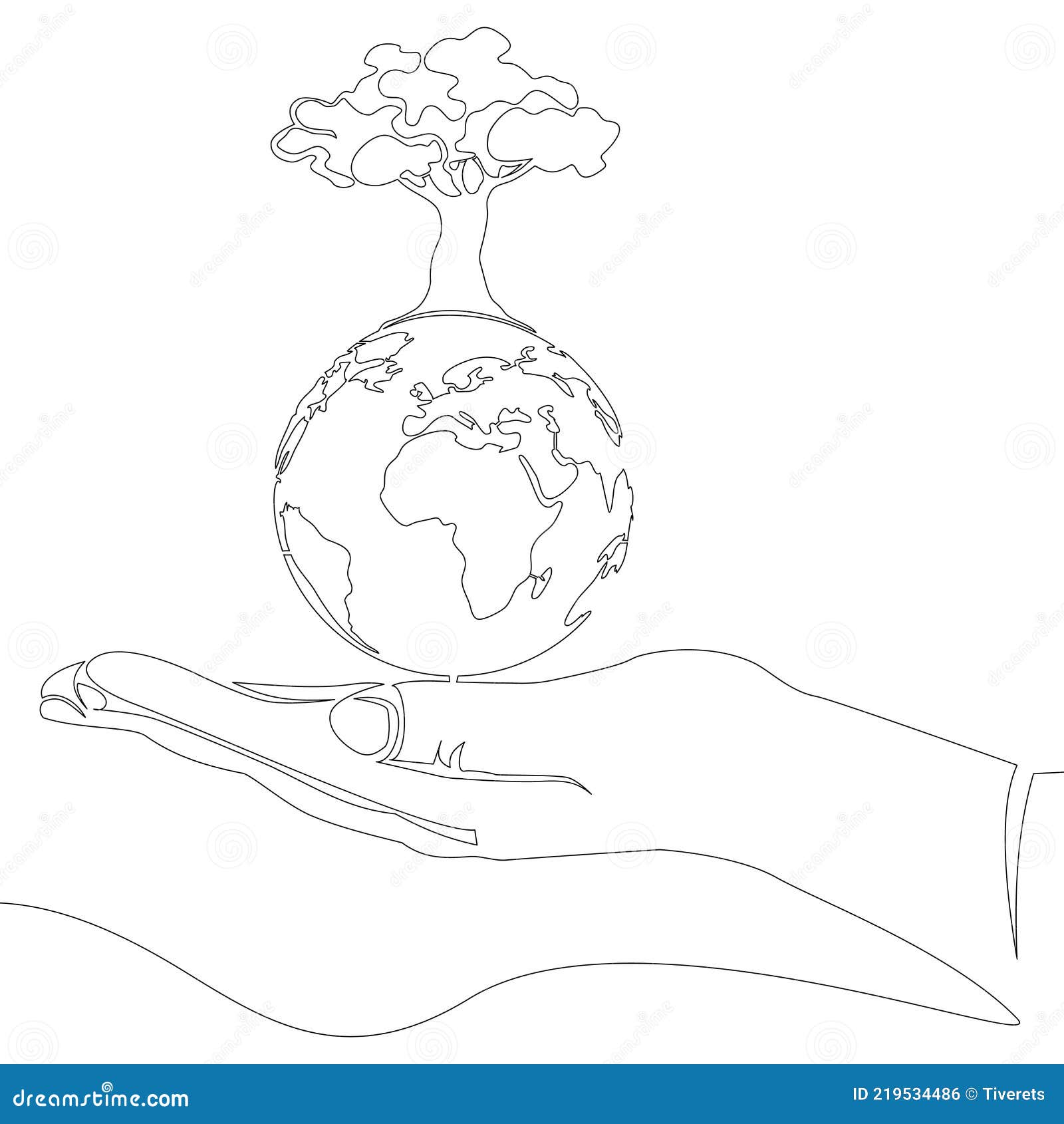 Earth And Tree Royalty-Free Stock Image | CartoonDealer.com #13500166
