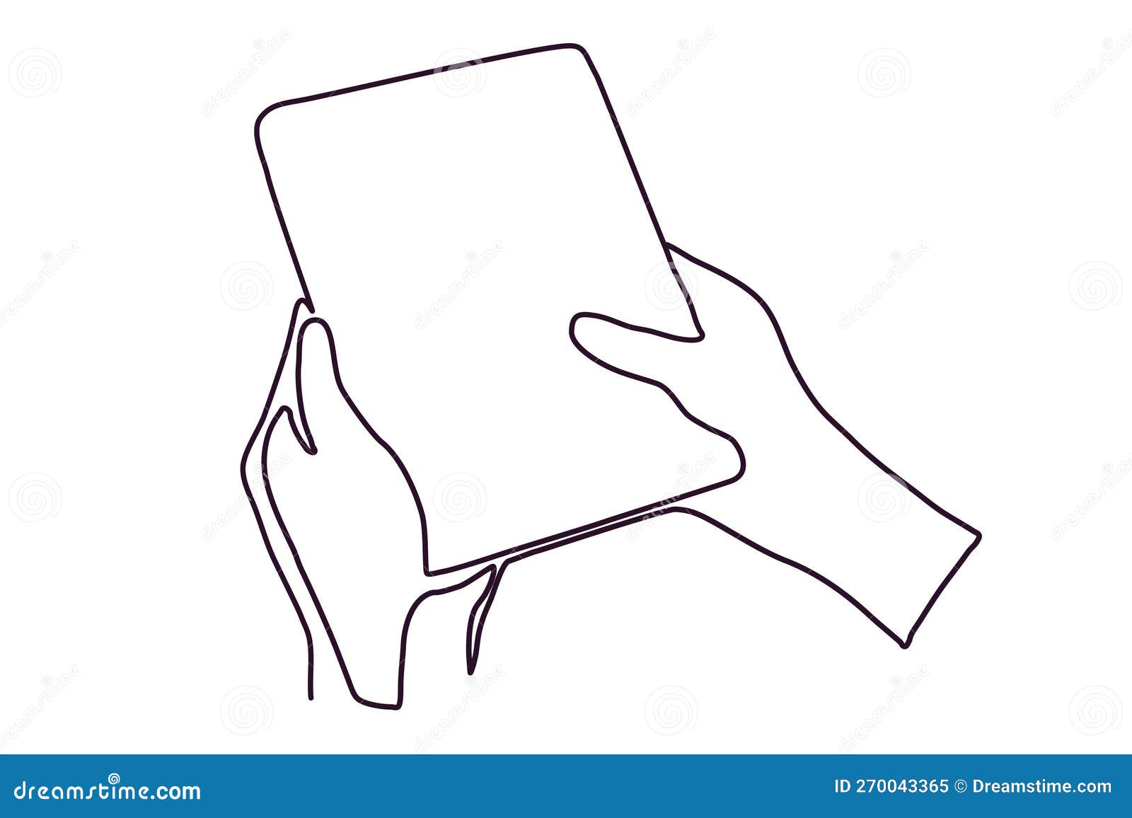 Continuous Line Hands with Gadgets. One Line Hands Using Phones Laptop ...