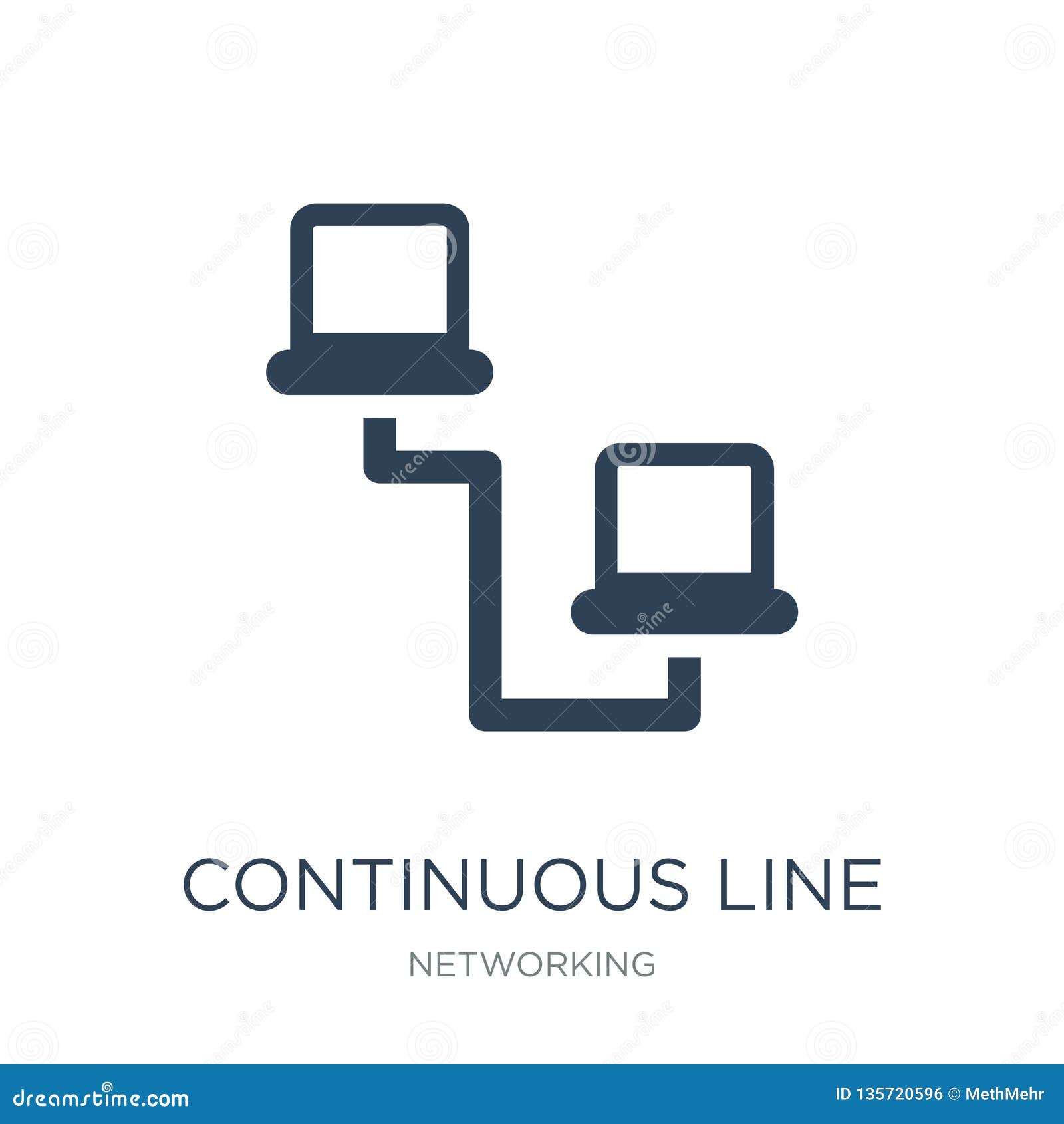 Continuous Line Icon in Trendy Design Style. Continuous Line Icon ...